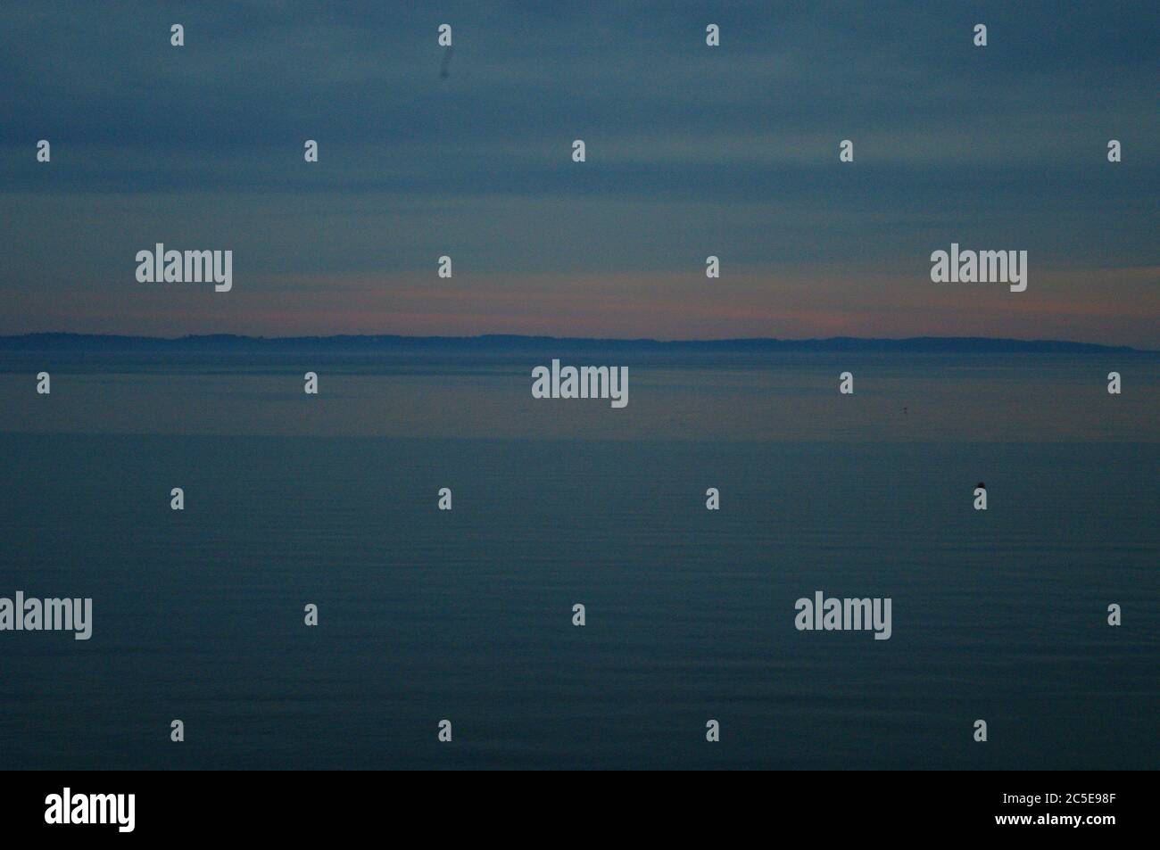 Hazy Sunset Traverse City Bay, dusk at Traverse City Bay, Pink Sunset ...