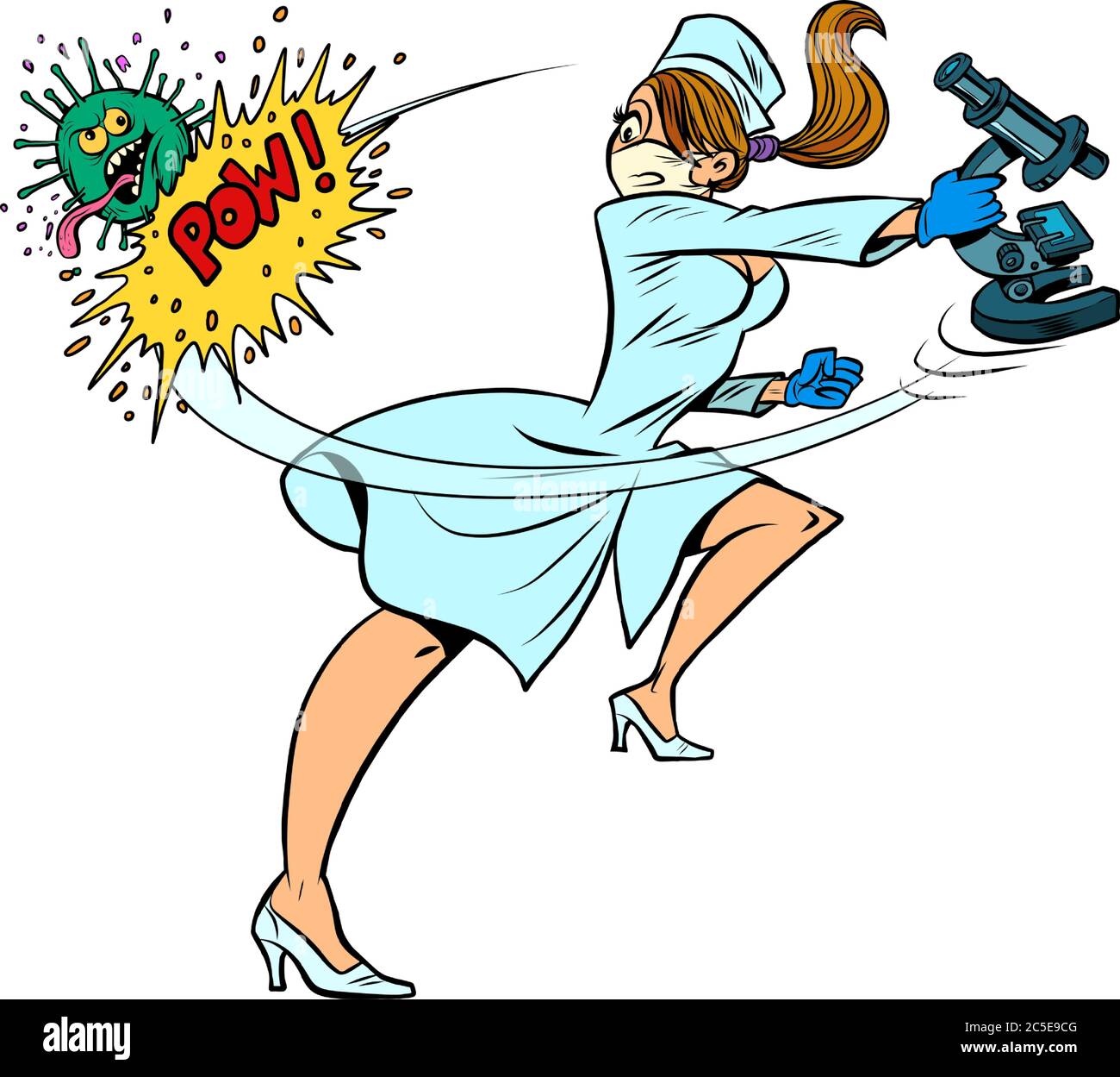 Laboratory research illustration Cut Out Stock Images & Pictures - Alamy