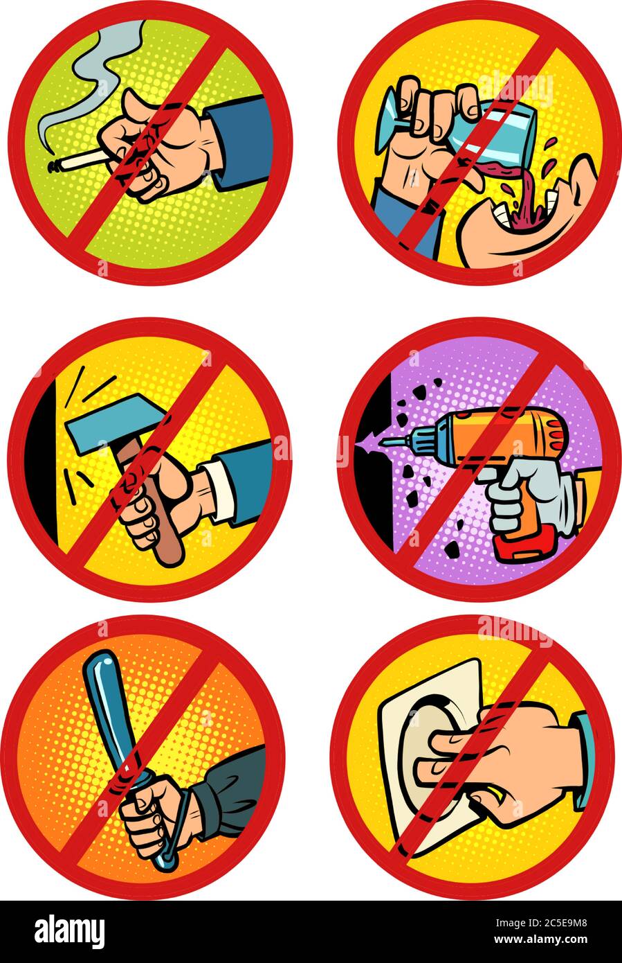 Wall signs Stock Vector Images - Alamy