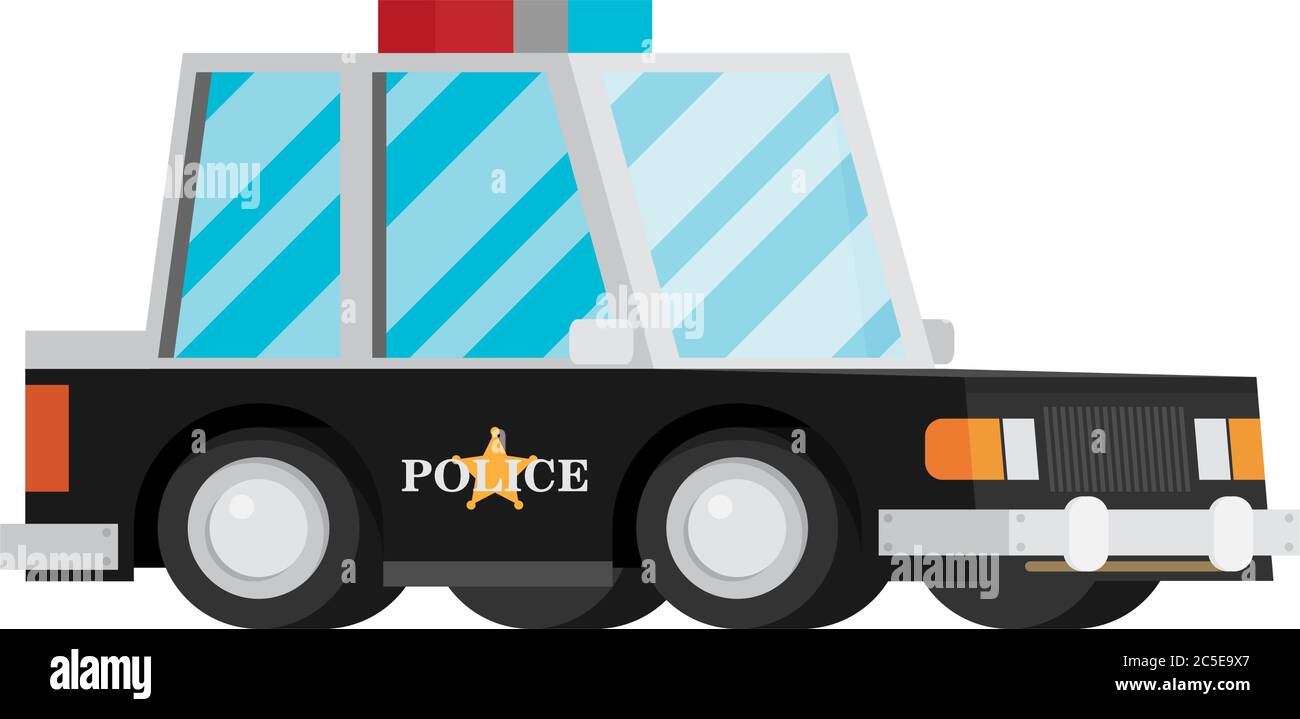 police car with the sheriff's star on the door Stock Vector Image & Art ...