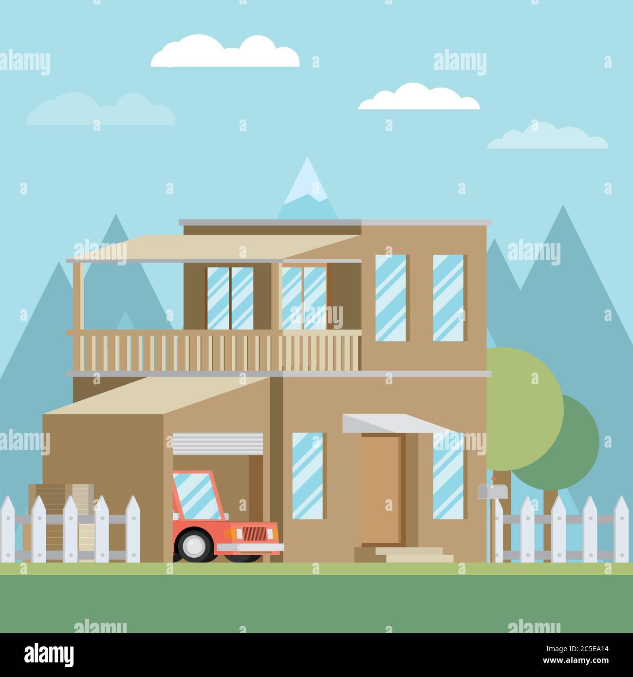 House. Flat style Stock Vector Image & Art - Alamy