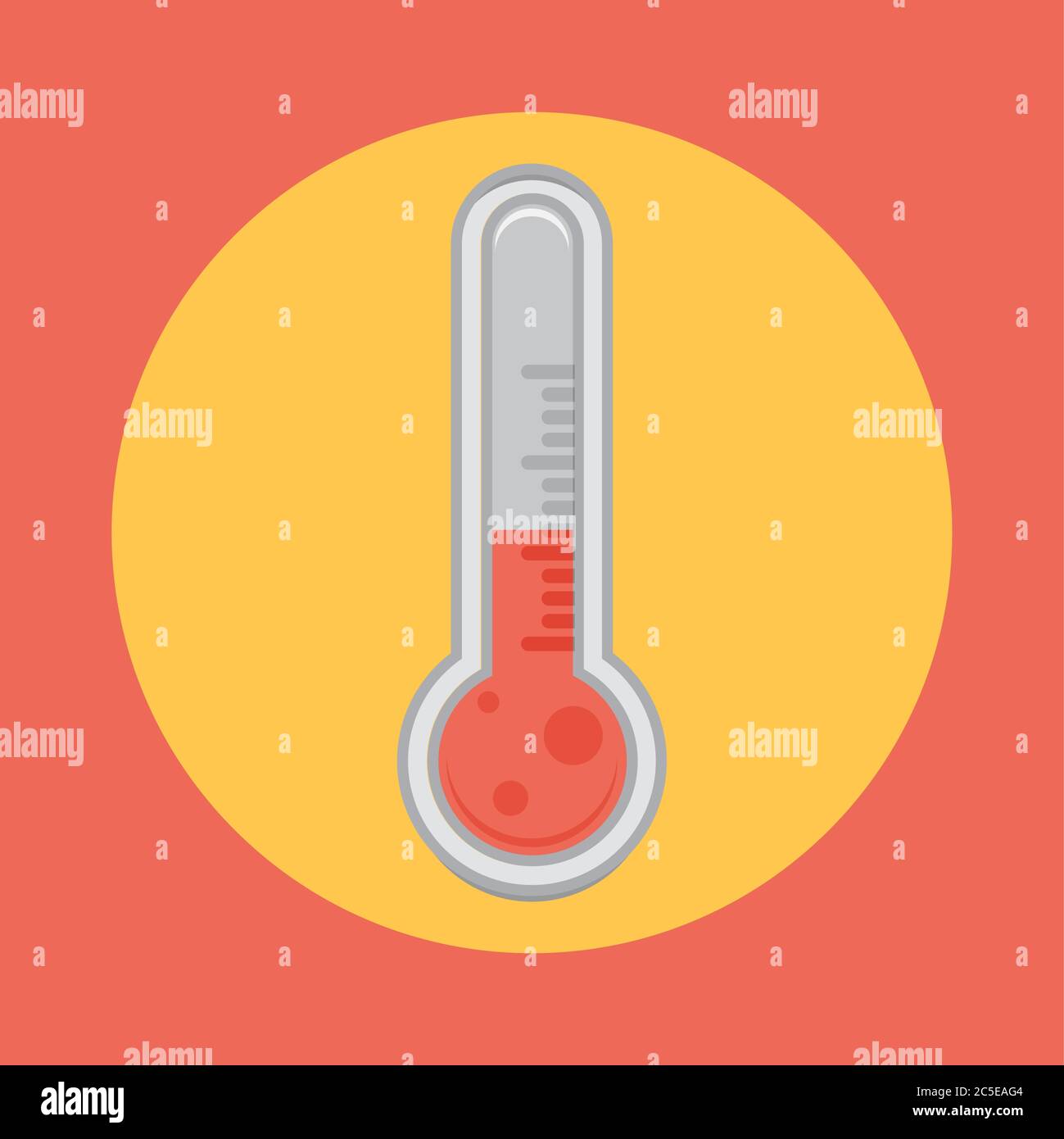Vector Thermometer Flat Icon Stock Vector Image & Art - Alamy