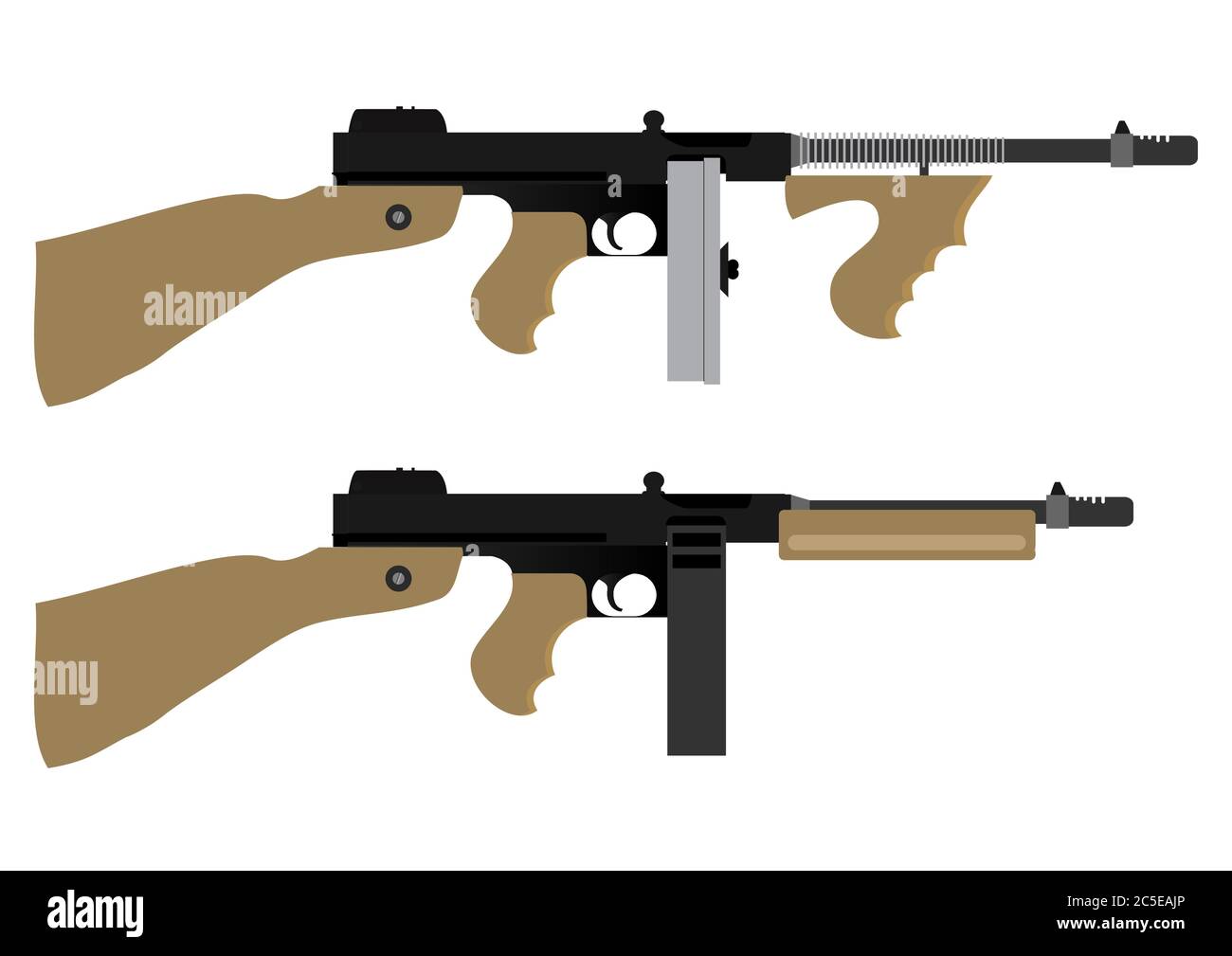 Submachinegun Stock Vector Images - Alamy