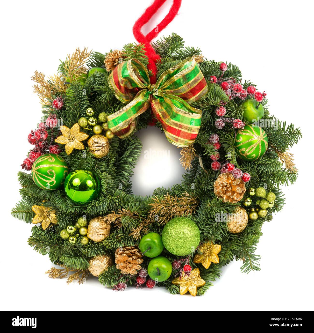 Beautiful christmas wreath balls hi-res stock photography and images ...
