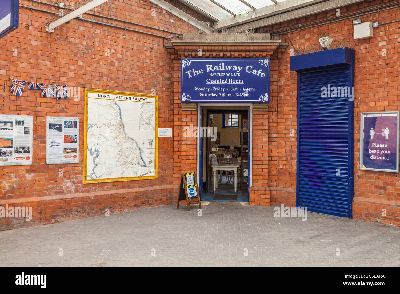 The Railway Cafe at the Railway Station at Hartlepool, England, UK ...