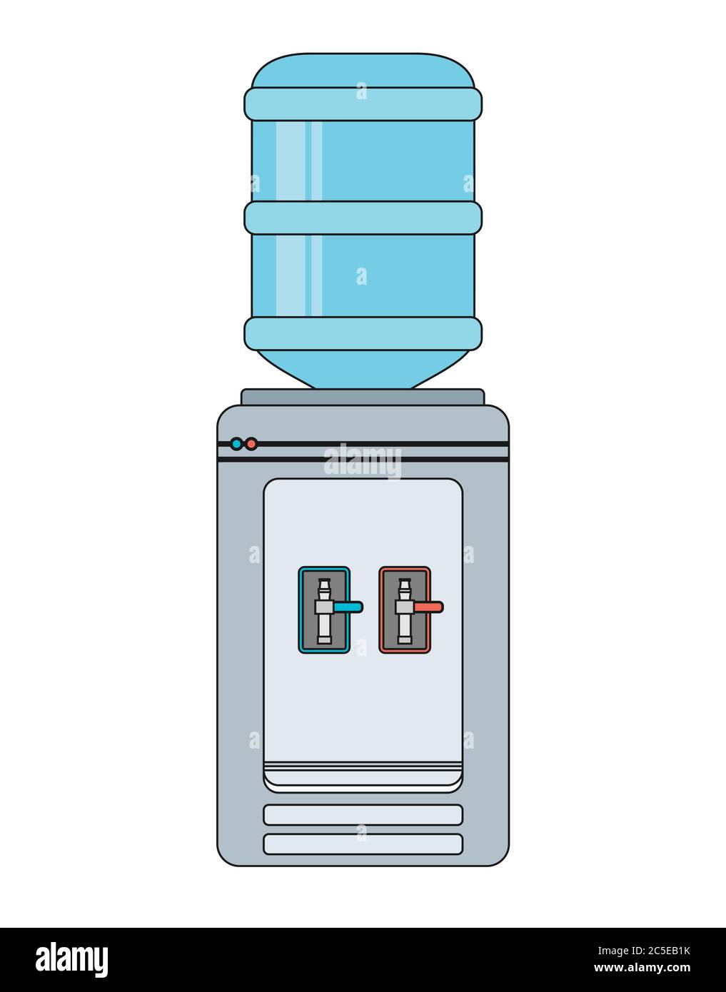 Water cooler. Vector flat illustration Stock Vector Image & Art - Alamy