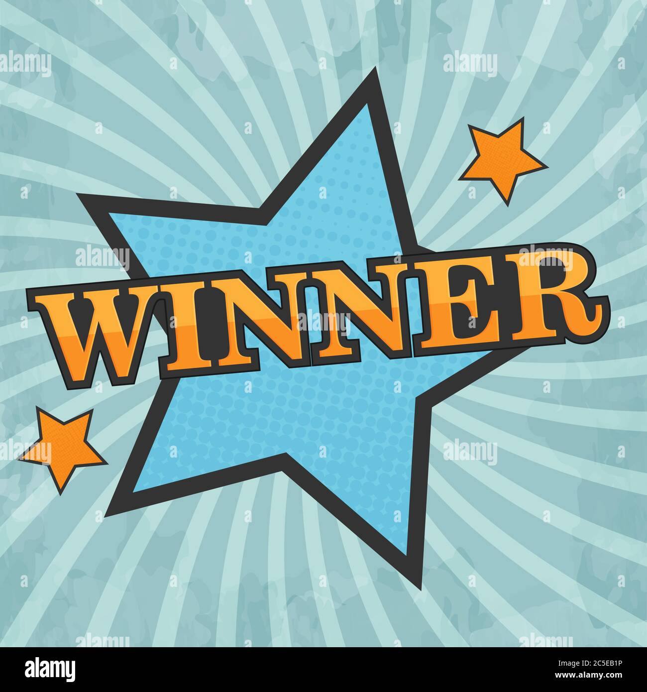 Comic star, Winner, Vector illustration Stock Vector Image & Art - Alamy