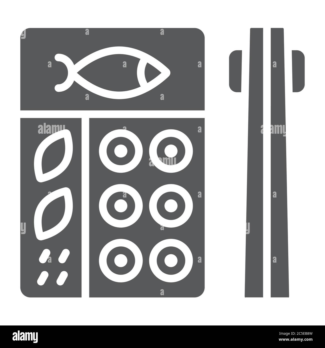 Bento glyph icon, asian and food, japanese lunch box sign, vector ...