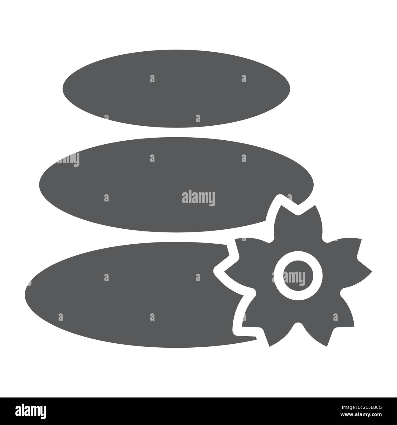 Japanese stones glyph icon, asian and balance, hot stones sign, vector ...