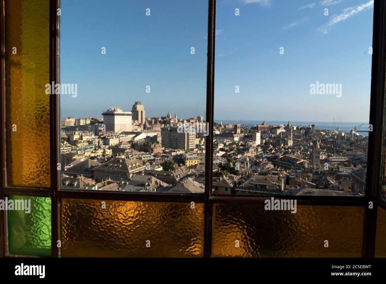 Genoa castelletto lift hi-res stock photography and images - Alamy