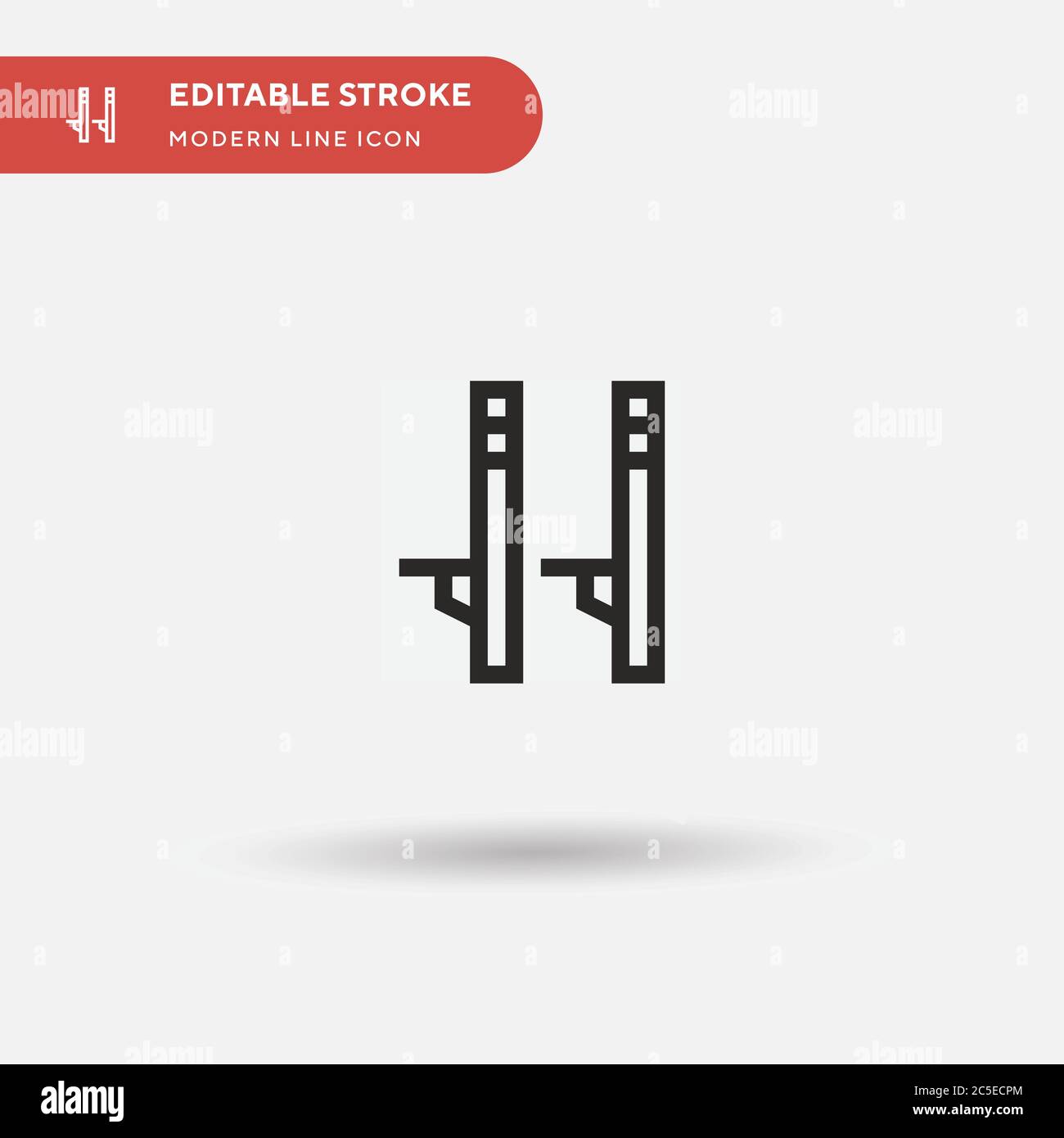 Stilts Simple vector icon. Illustration symbol design template for web ...