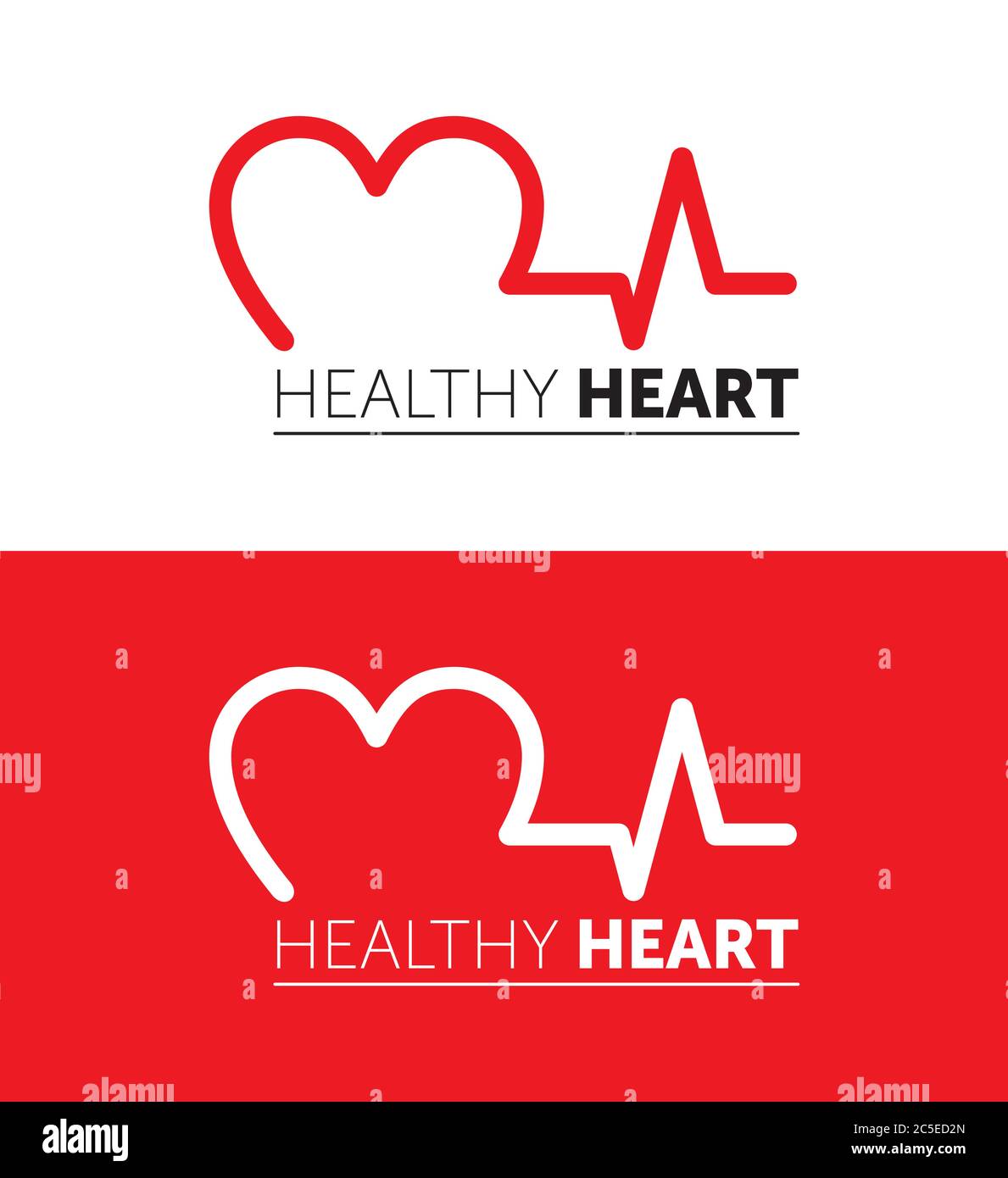 Ecg technology logo Stock Vector Images - Alamy