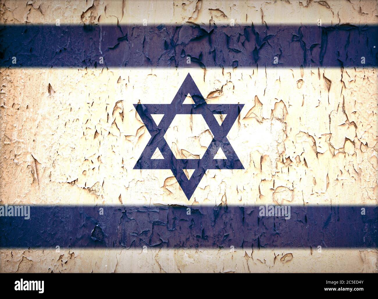 Vintage effect Star of David Israeli flag Stock Photo - Alamy