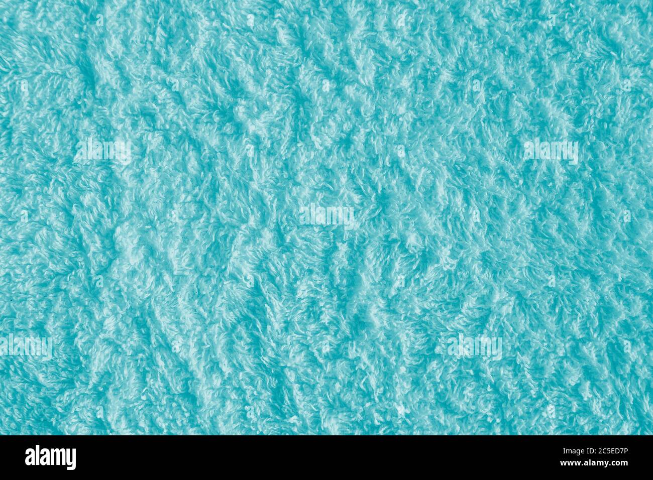Turquoise fabric background texture. Terry towel texture closeup Stock ...