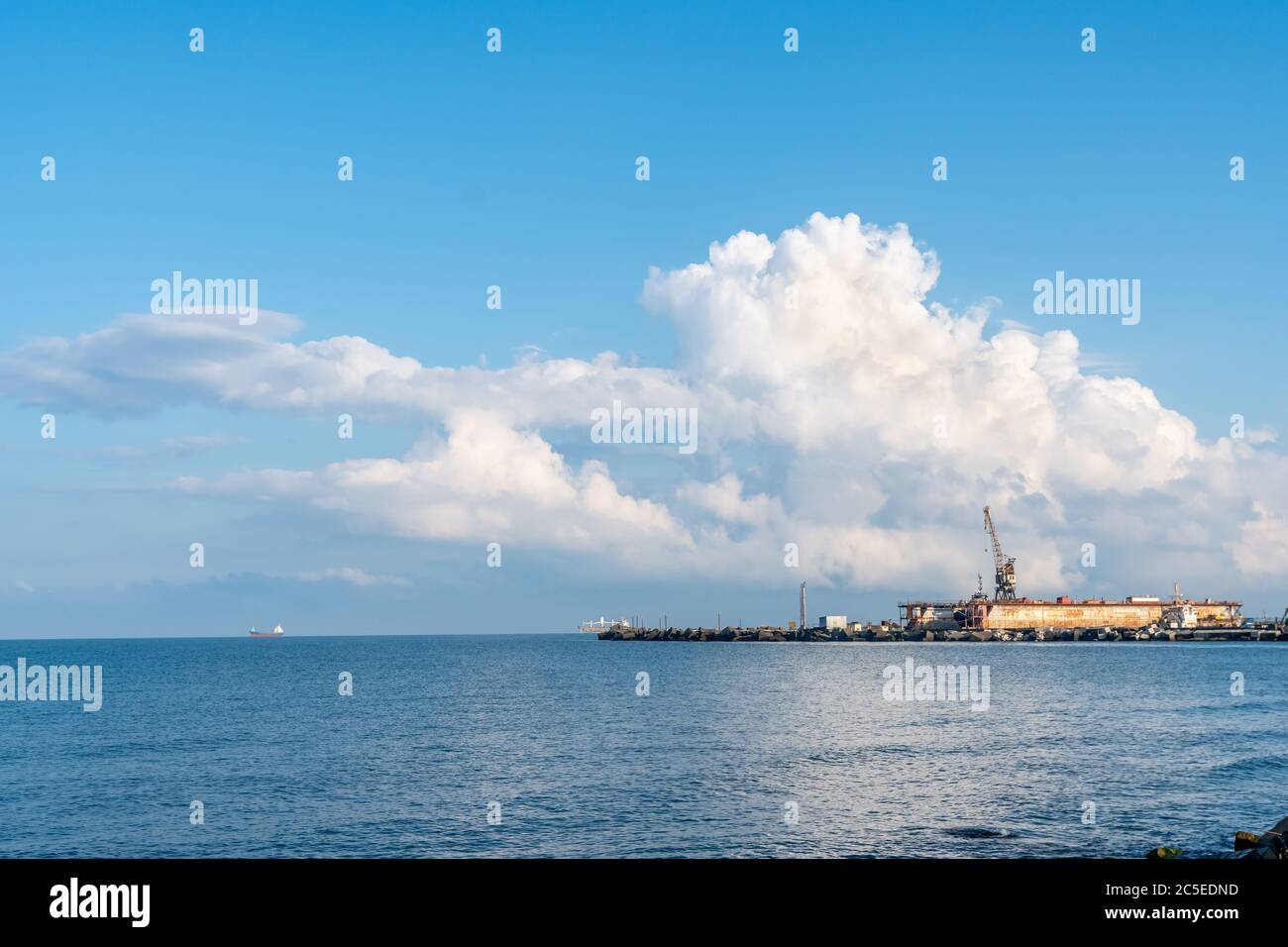 Black Sea coast in the city of Poti, Georgia Stock Photo - Alamy
