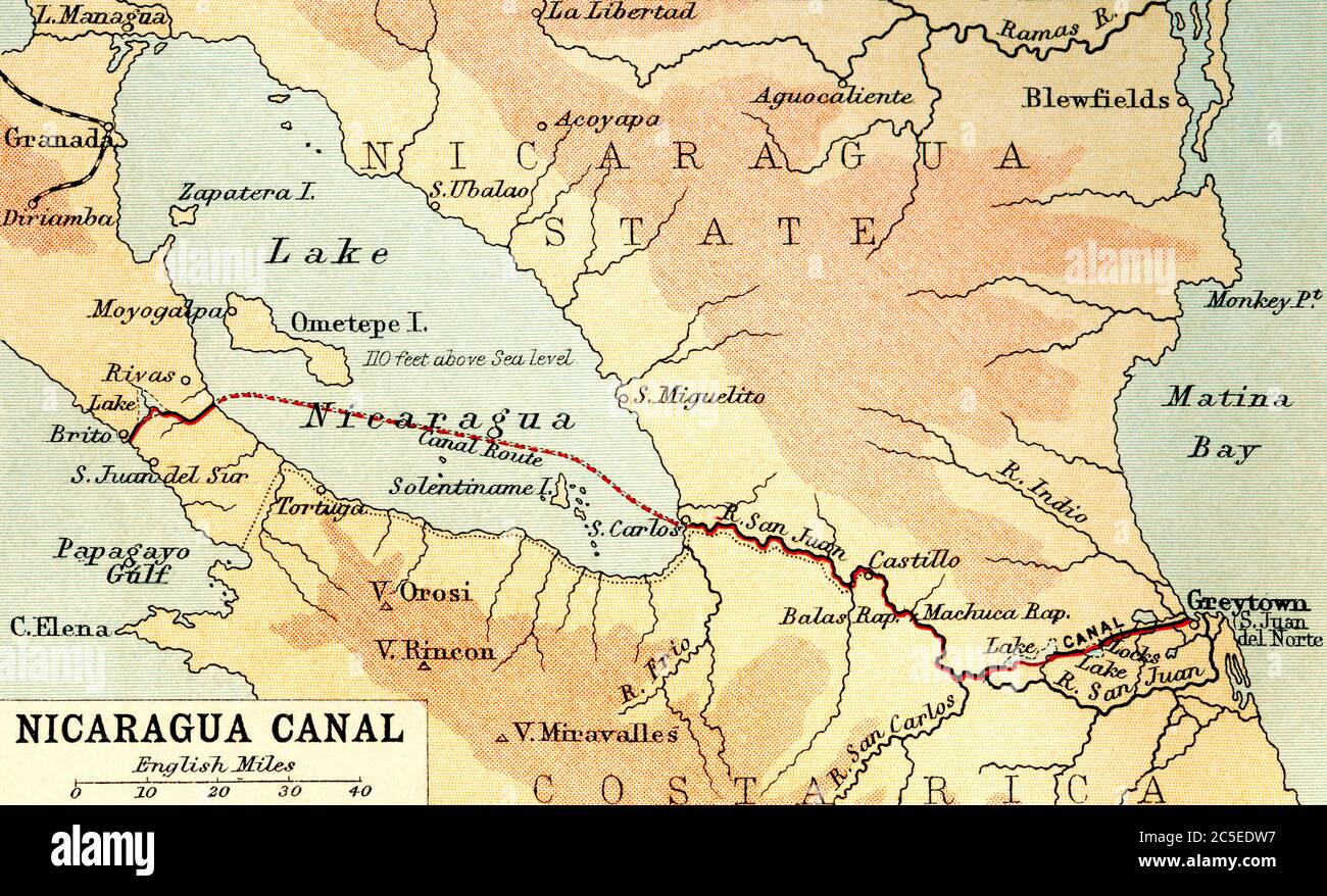 Lake Managua Map
