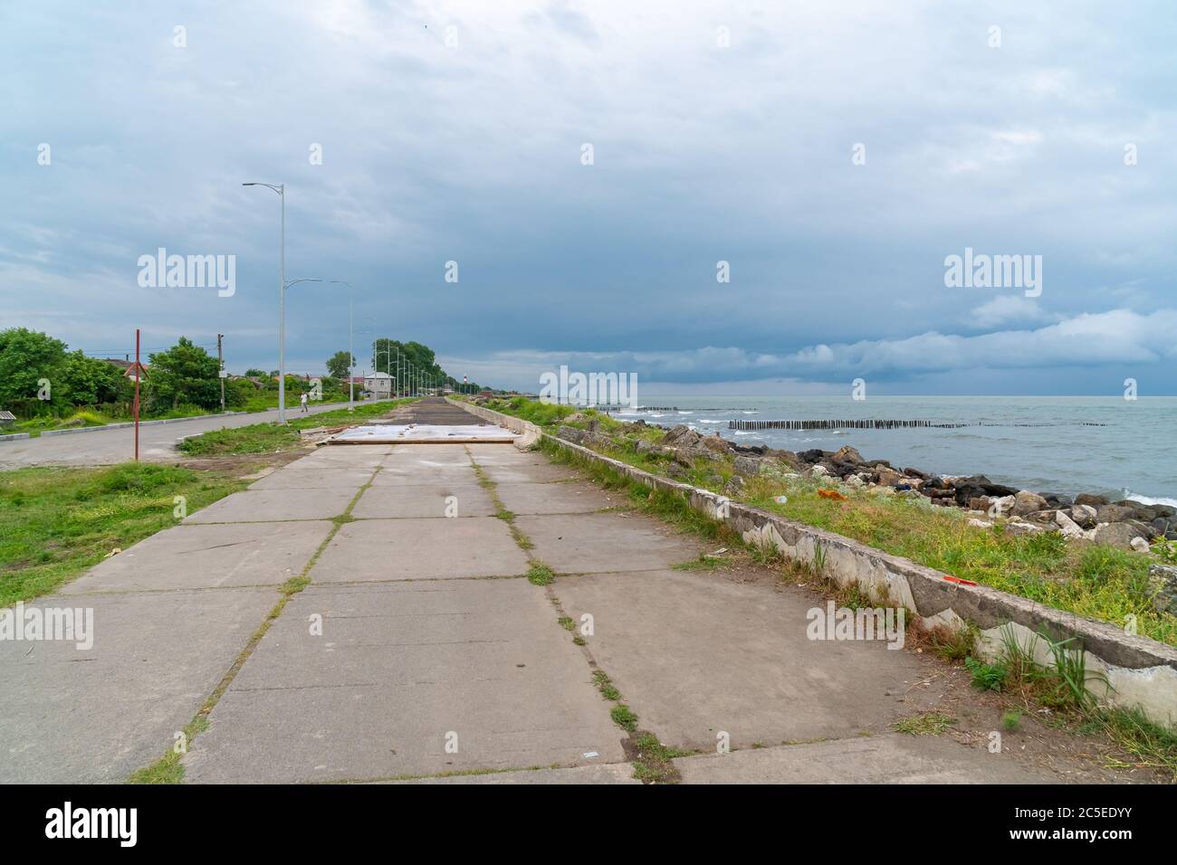 Black Sea coast in the city of Poti Stock Photo - Alamy