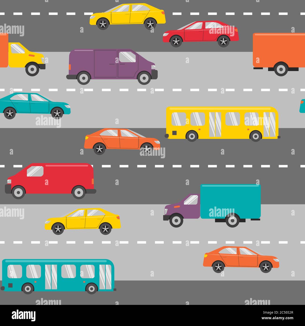 Car cars truck trucks bus buses Stock Vector Images - Alamy