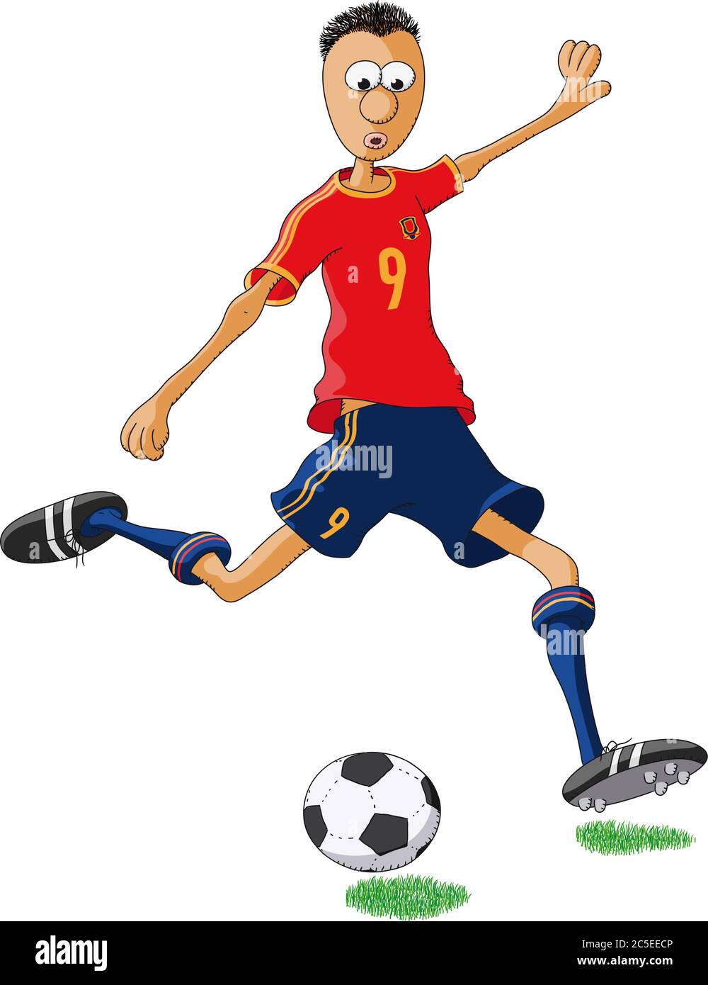 Spain soccer player Stock Vector Image & Art - Alamy