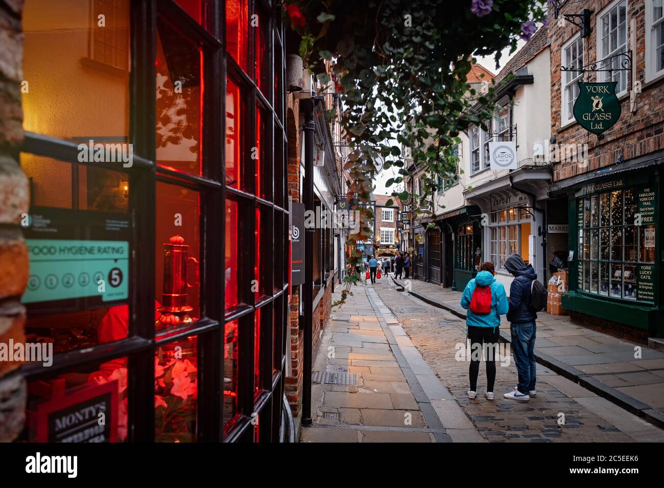 The old medieval street known as The Shambles, one of the main ...