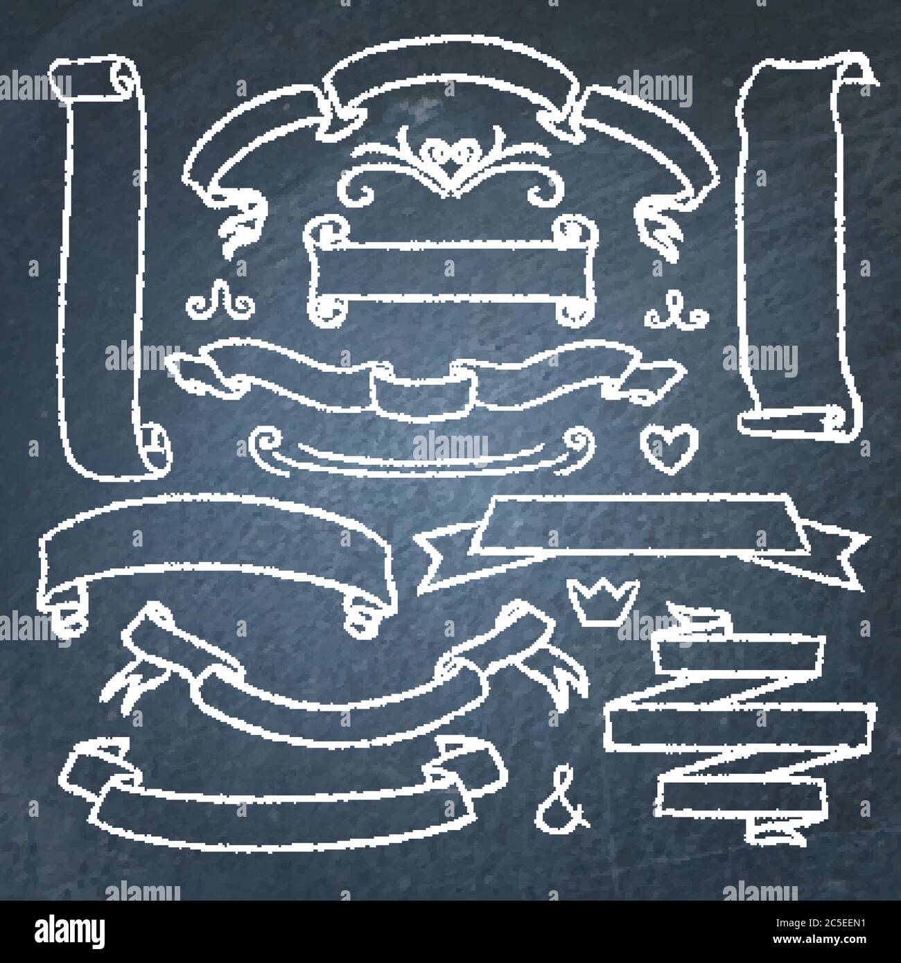 Chalkboard Banner Vector