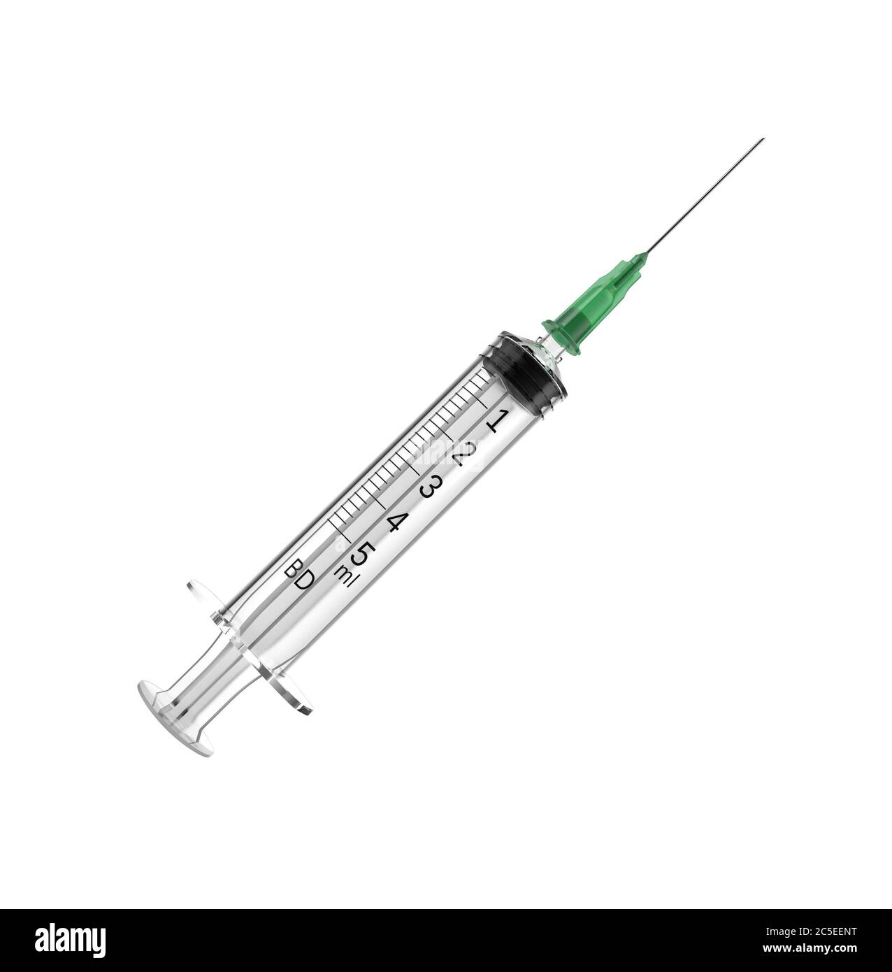 Close-up syringe isolated on white background, 3d rendering Stock Photo ...