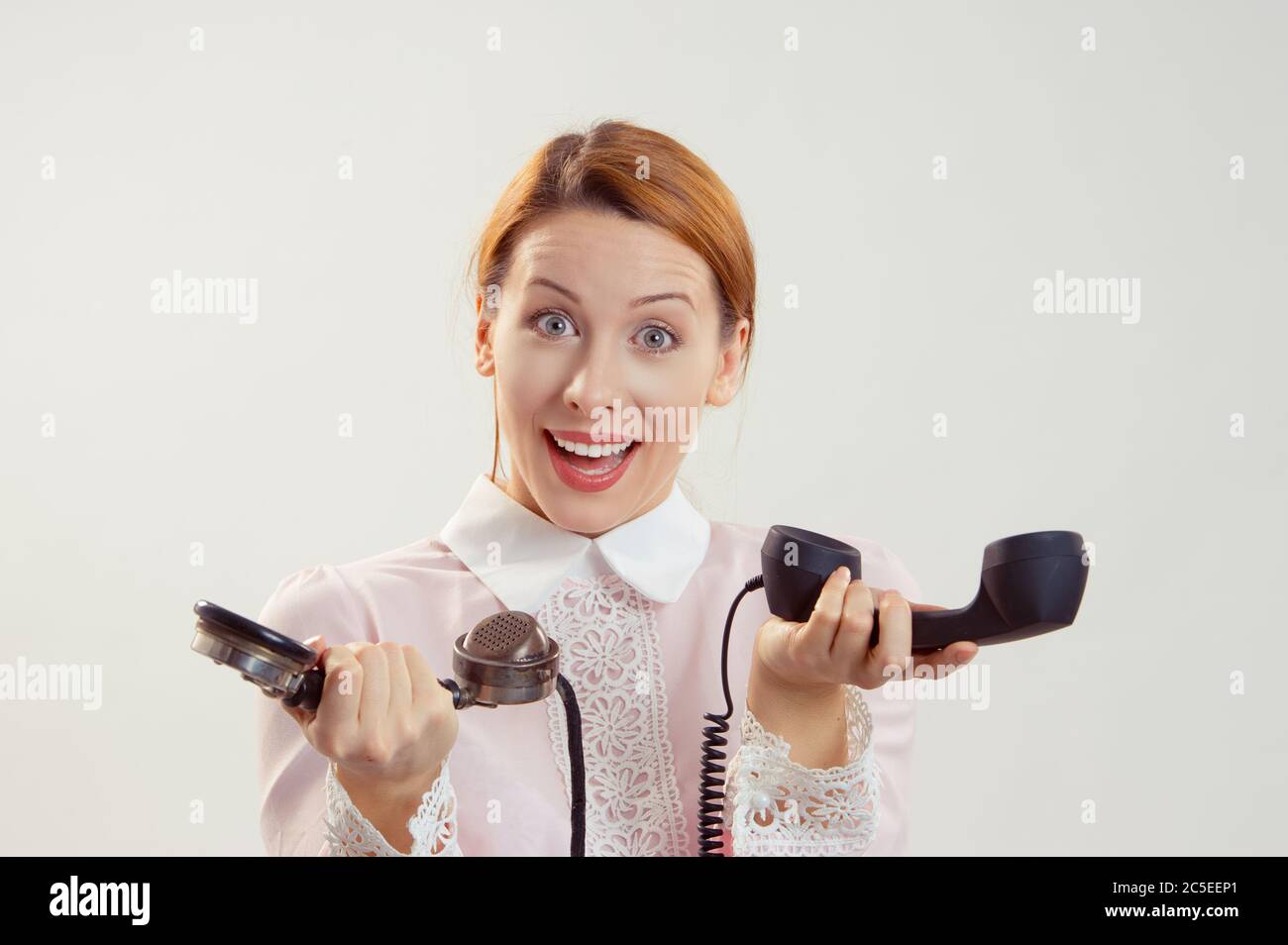 Tele conversation hi-res stock photography and images - Alamy