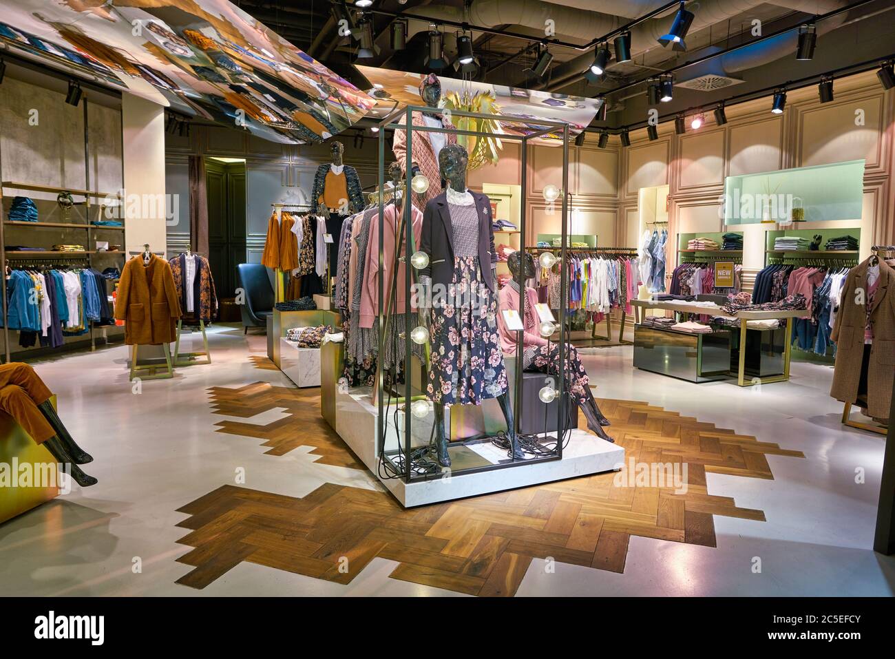 BERLIN, GERMANY - CIRCA SEPTEMBER, 2019: interior shot of Rich & Royal ...