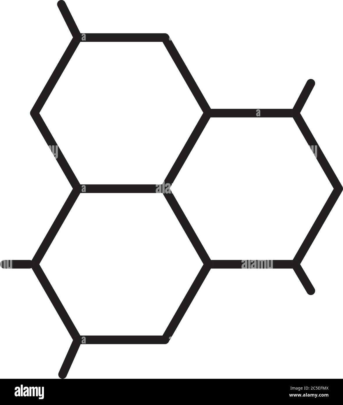 Atom line style icon design, science chemistry and molecular theme ...