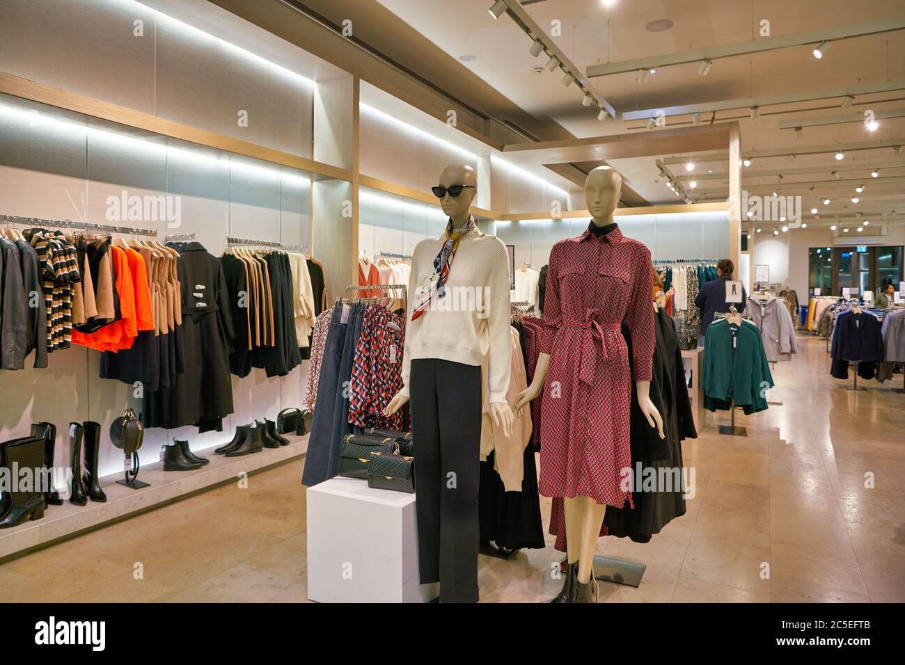 BERLIN, GERMANY - CIRCA SEPTEMBER, 2019: interior shot of Mango store ...
