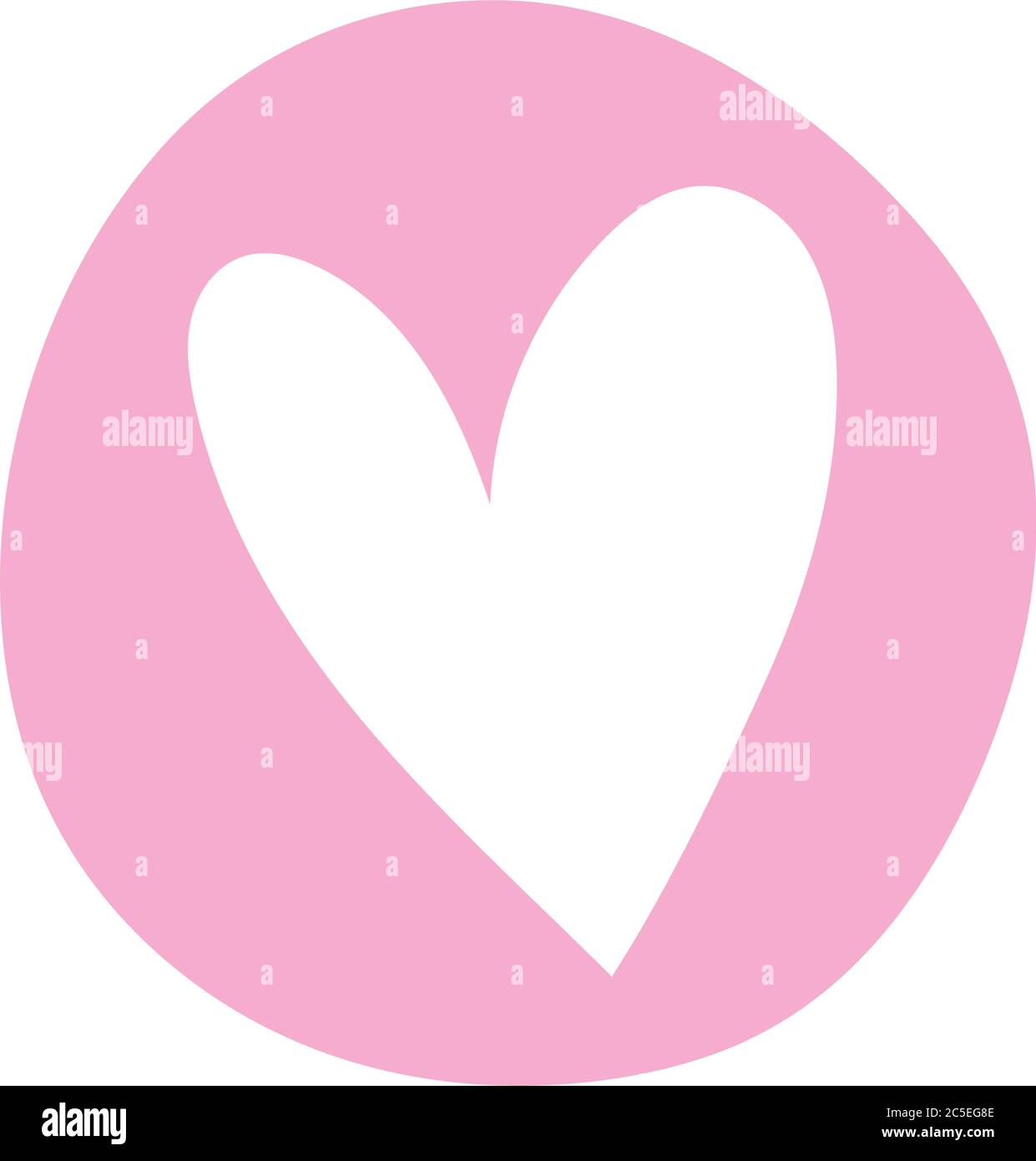love heart romantic isolated icon design white background vector ...