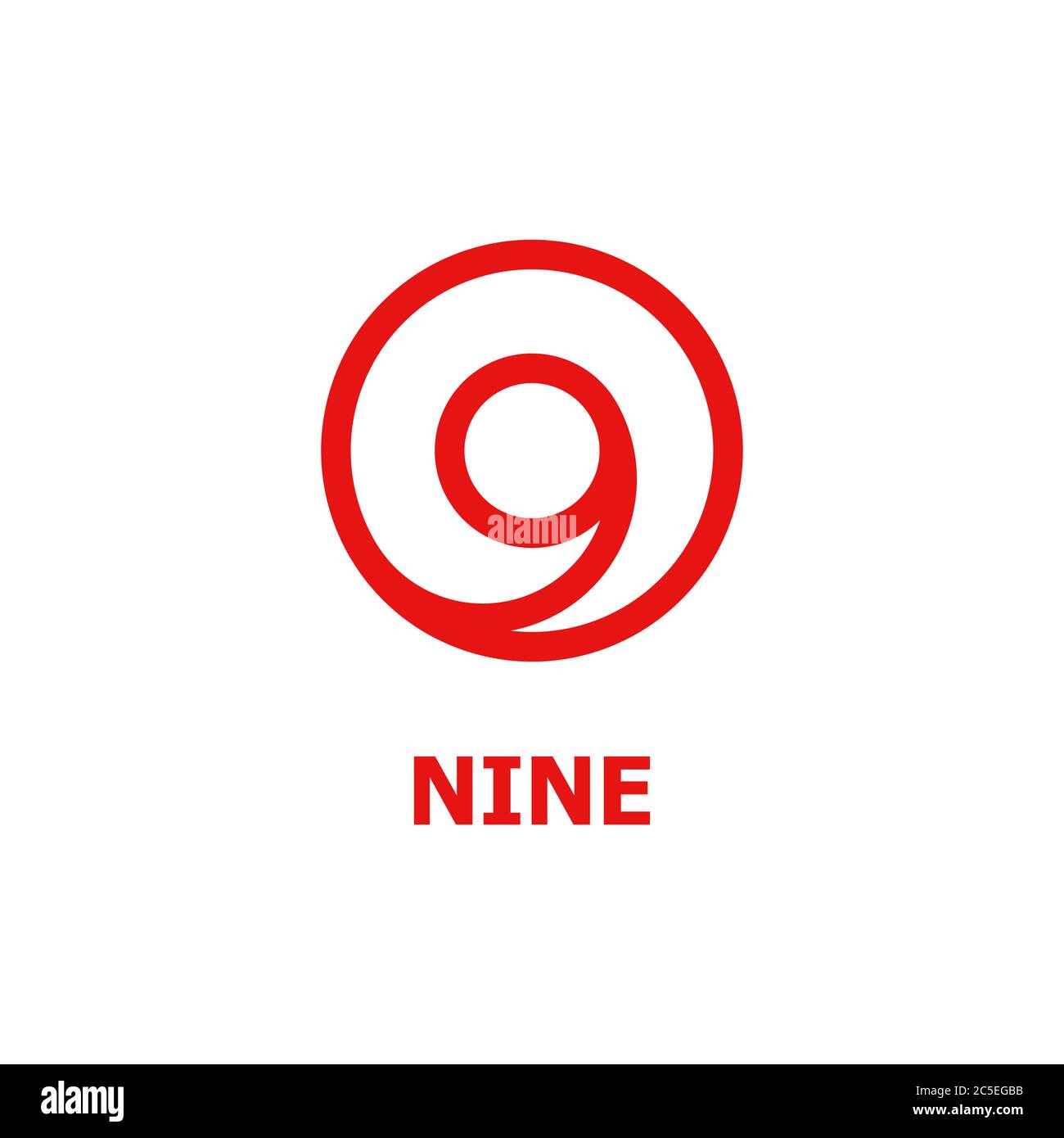 Number 9 logo hi-res stock photography and images - Alamy