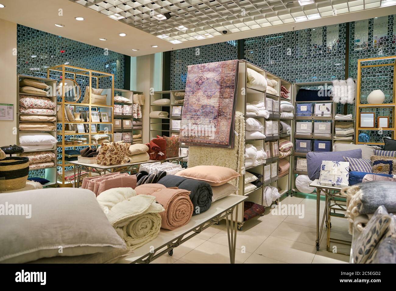 BERLIN, GERMANY - CIRCA SEPTEMBER, 2019: interior shot of Zara Home ...
