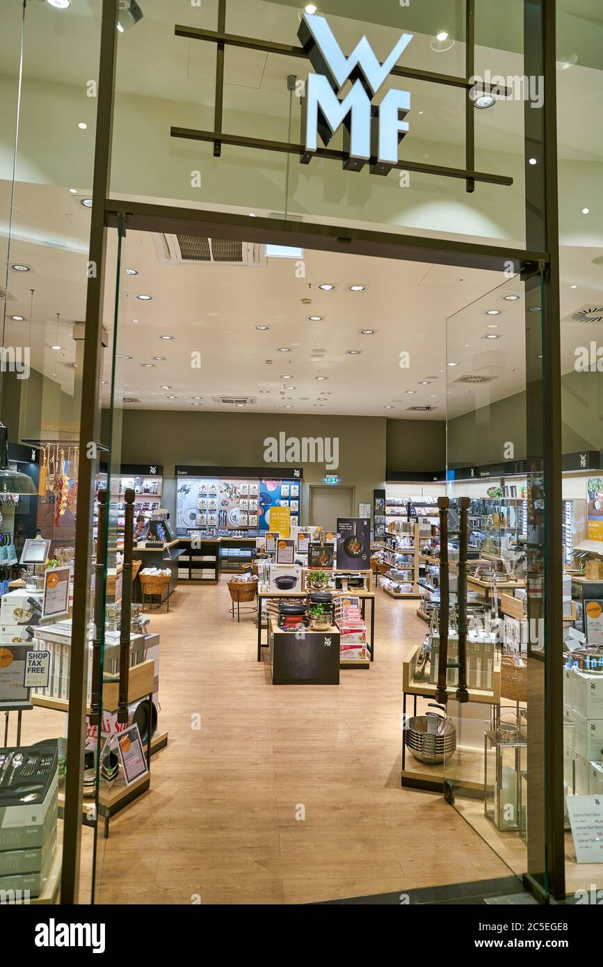 BERLIN, GERMANY - CIRCA SEPTEMBER, 2019: entrance to WMF store in Mall ...
