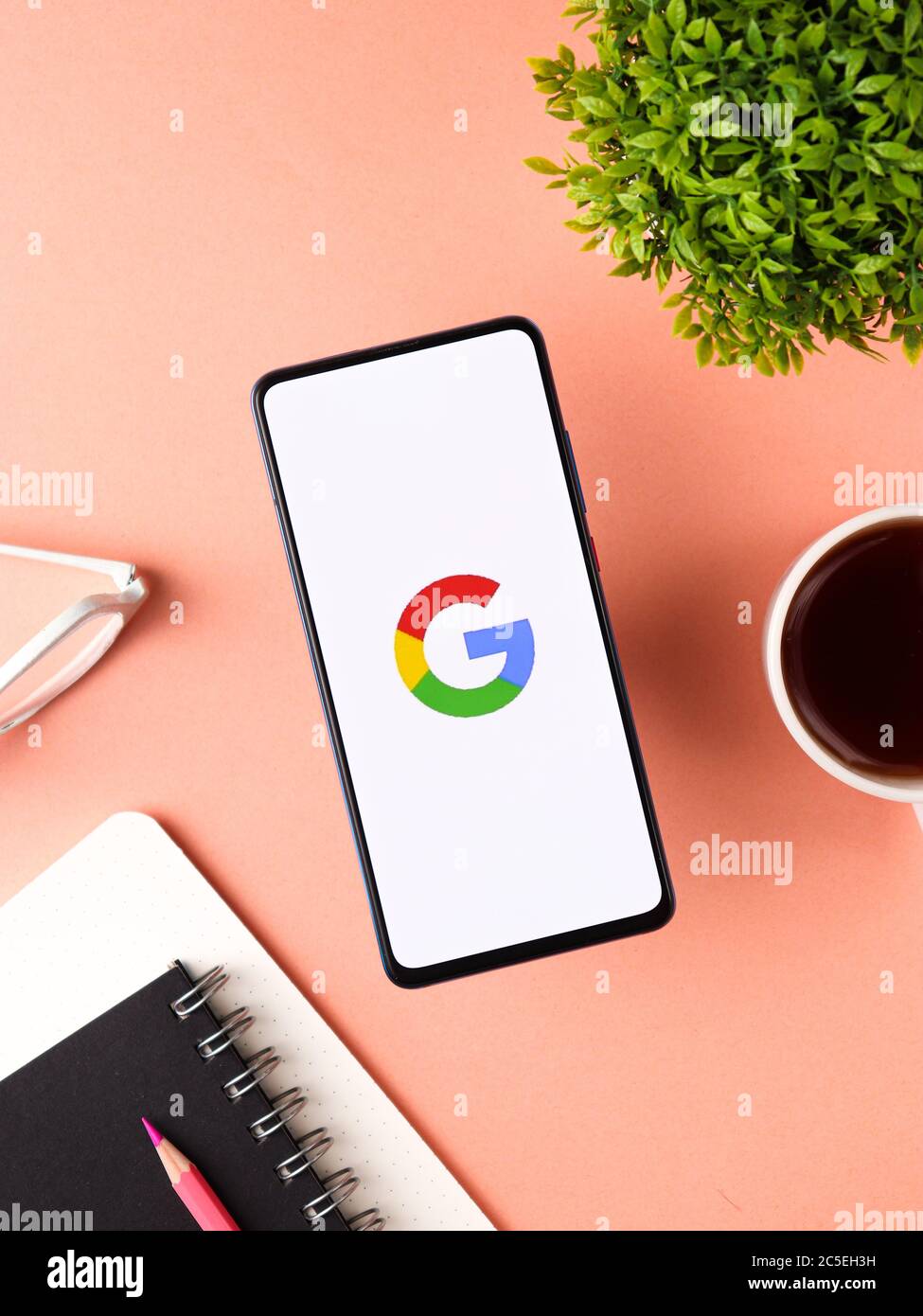 Assam, india - June 25, 2020 : Google a largest search engine Stock ...