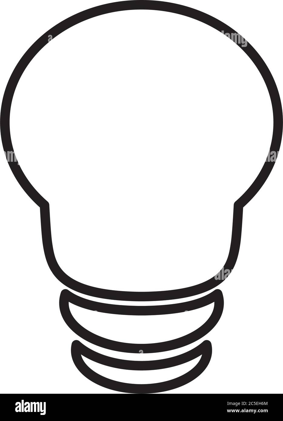 spot bulb light icon over white background, line style, vector ...