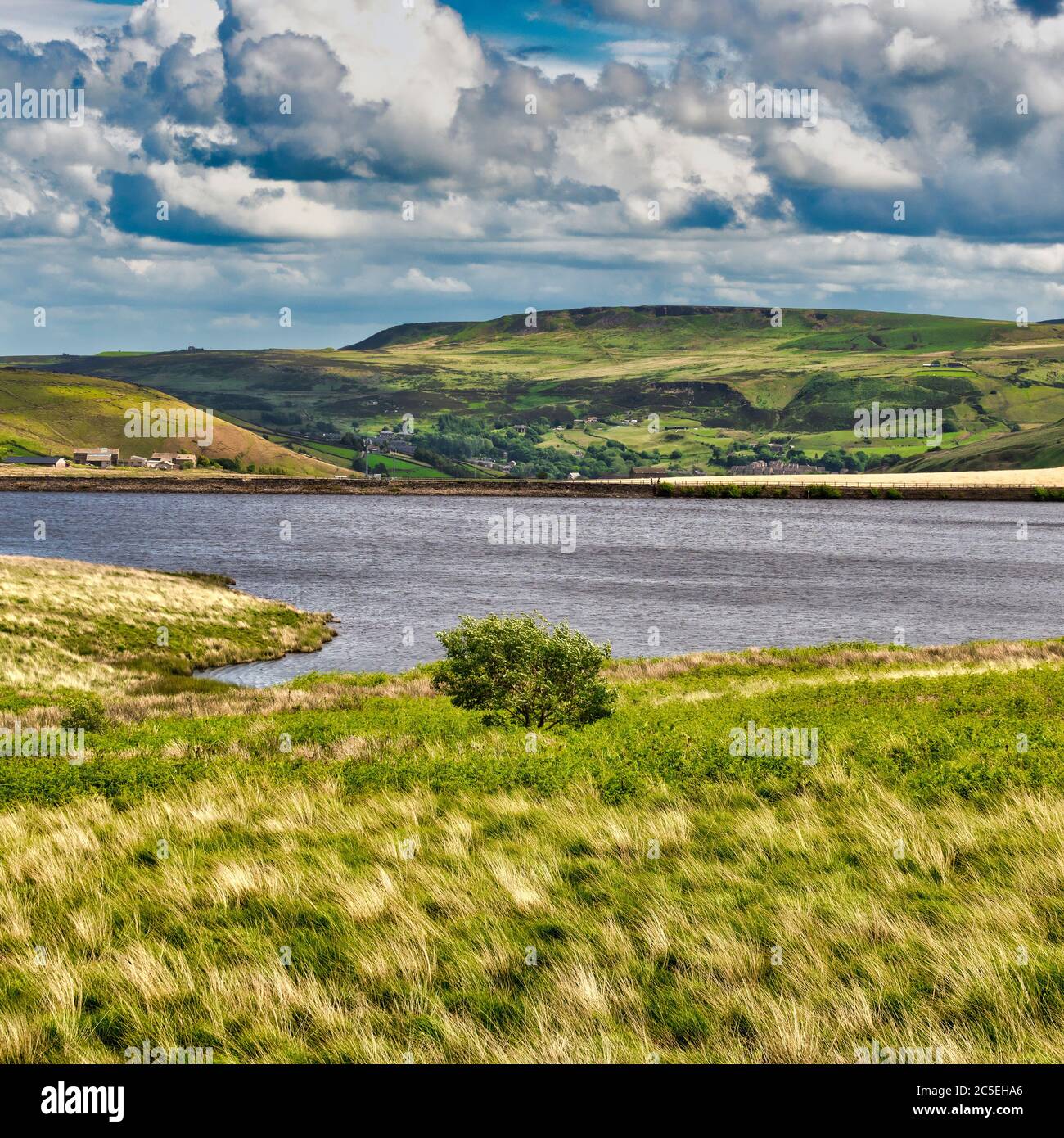 March Haigh Reservoir, looking towards Marsden. Huddersfield, West ...