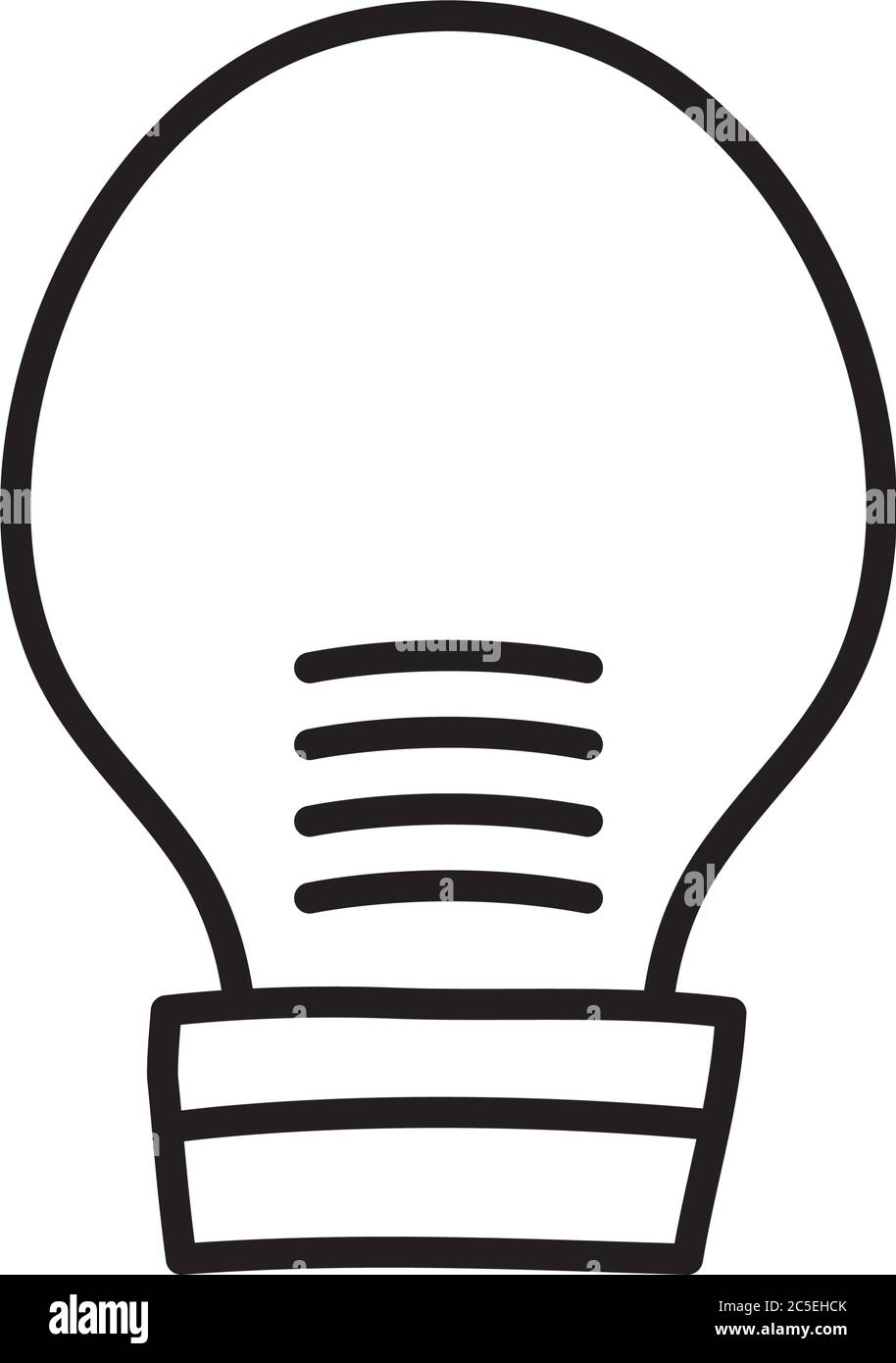 light lamp icon over white background, line style, vector illustration ...