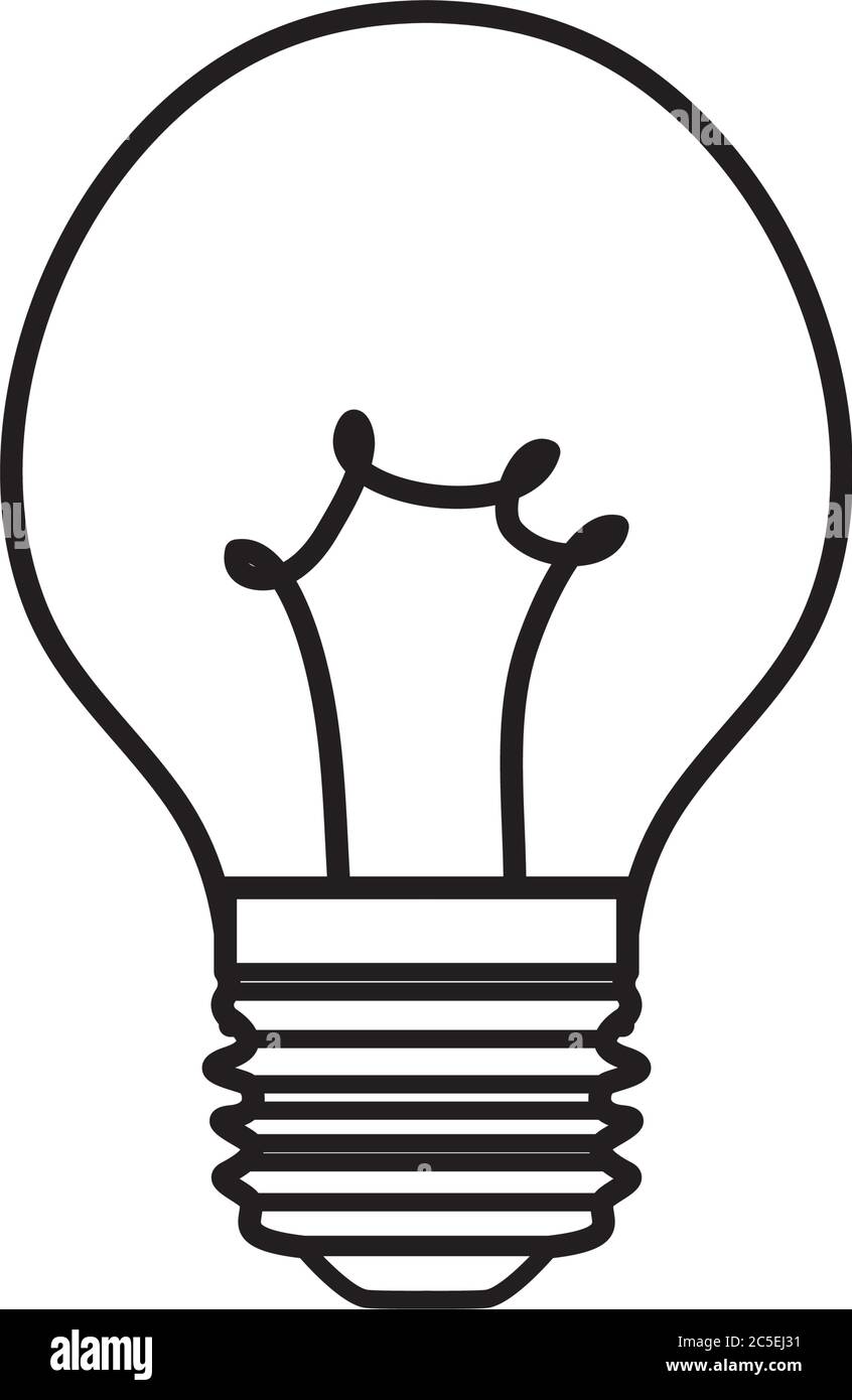 halogen bulb icon over white background, line style, vector ...