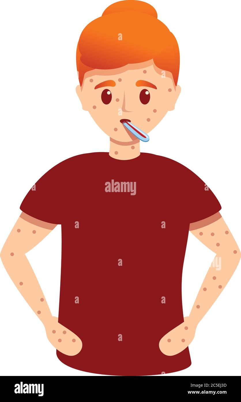Woman measles icon. Cartoon of woman measles vector icon for web design ...