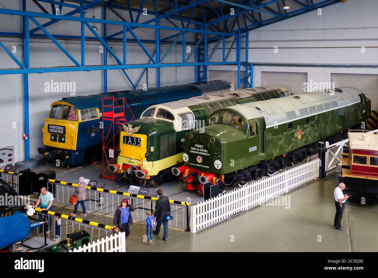 Locomotives at the National Railway Museum in York Stock Photo - Alamy