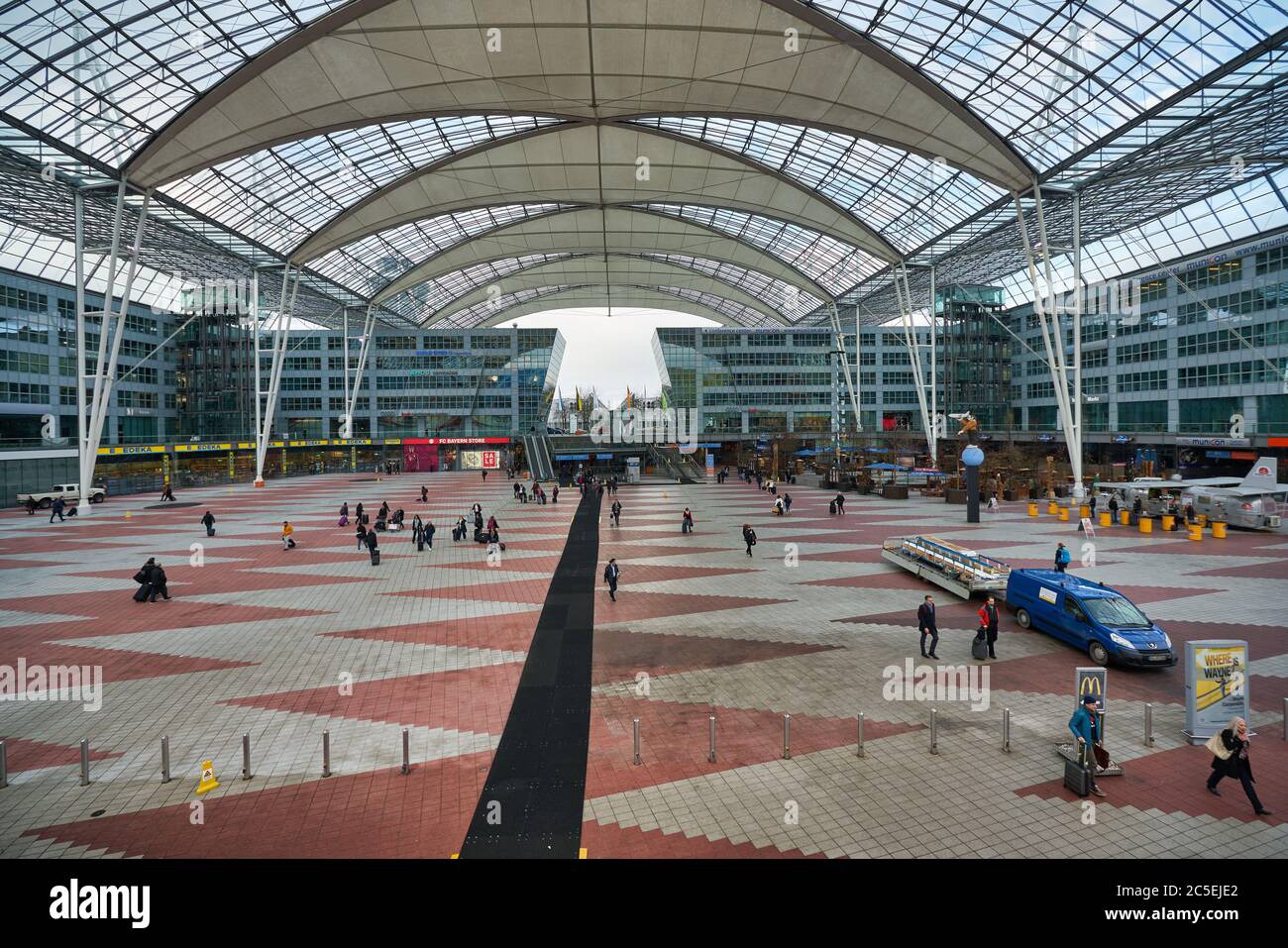 MUNICH, GERMANY - CIRCA JANUARY, 2020: view of the Munich Airport ...