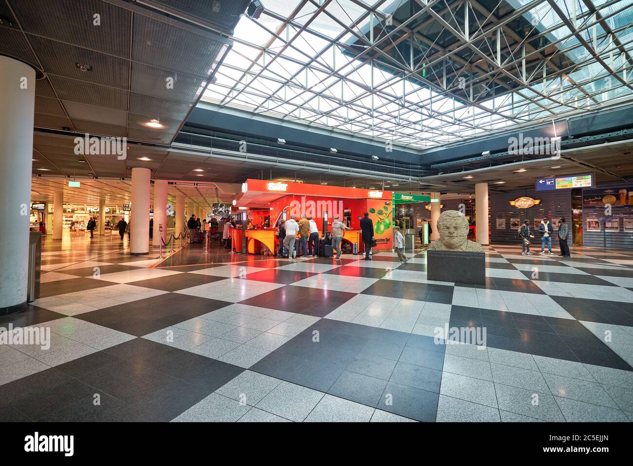 MUNICH, GERMANY - CIRCA JANUARY, 2020: interior shot of Terminal 1 ...
