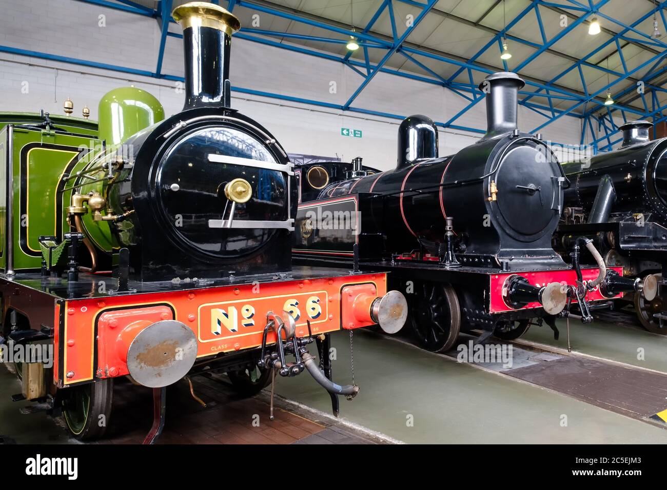 Steam locomotives at the National Railway Museum in York Stock Photo ...