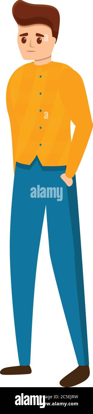 Student buyer icon. Cartoon of student buyer vector icon for web design ...