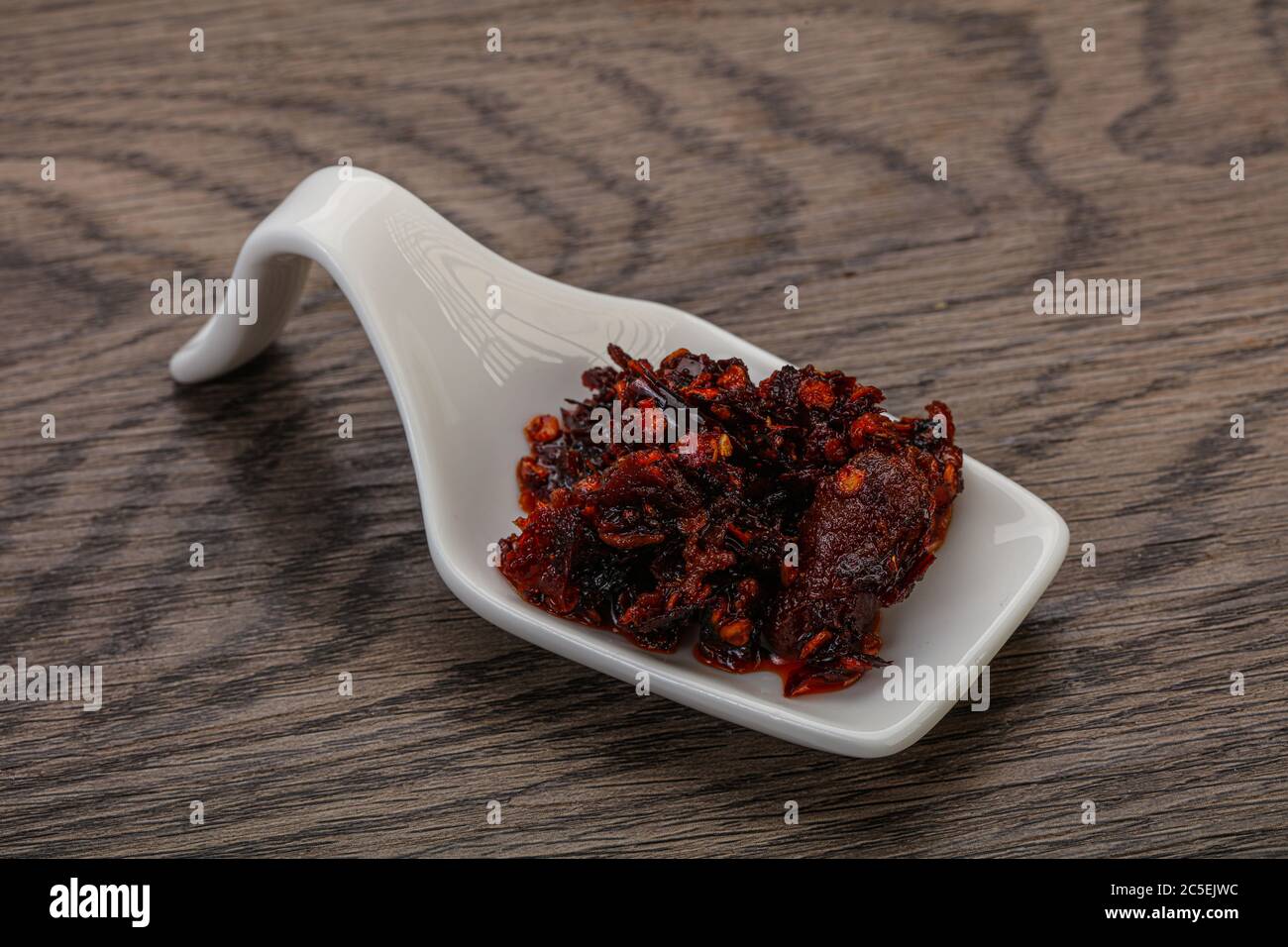 Vietnamese Fried chili pepper sauce with oil Stock Photo - Alamy