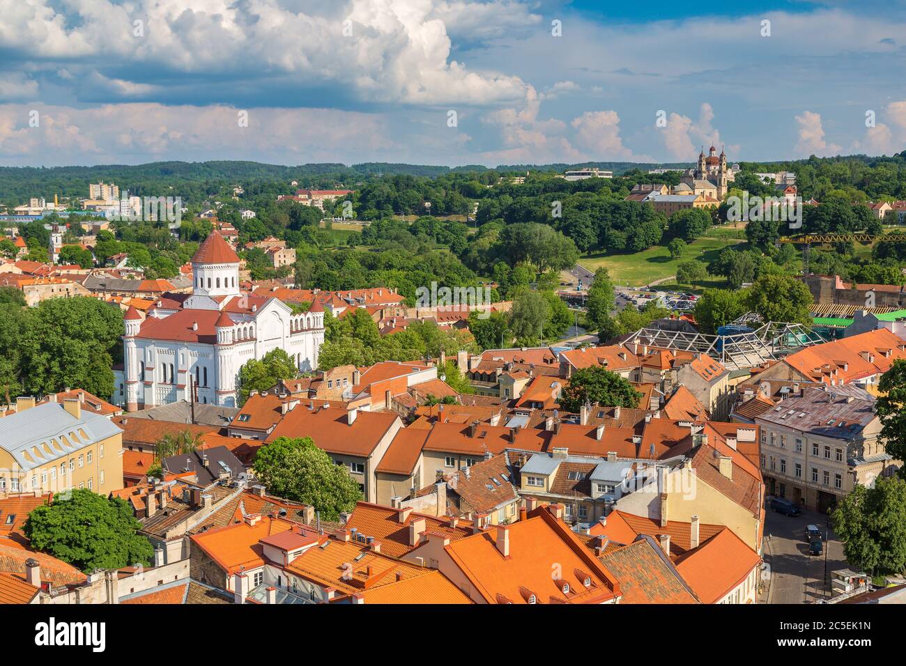 Vilnius cityscape in a beautiful summer day, Lithuania Stock Photo - Alamy