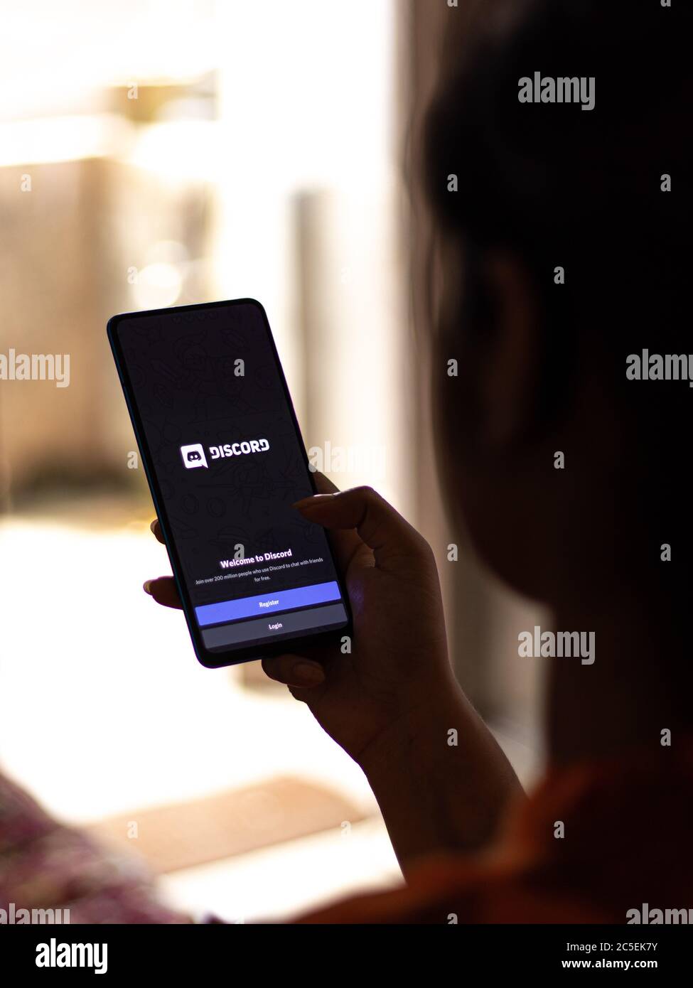 Assam, india - July 1, 2020 : Discord app for online talk and video ...