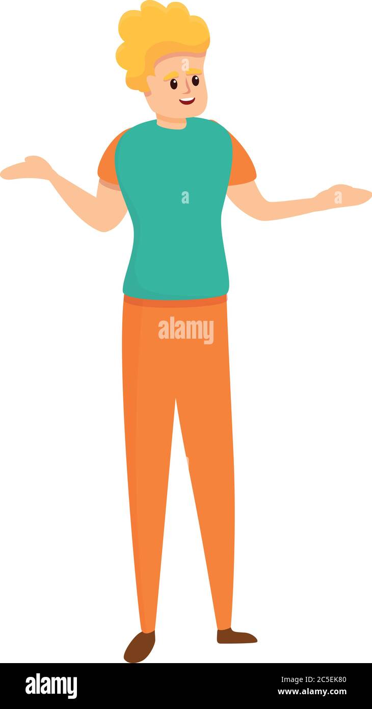 Young shop assistant icon. Cartoon of young shop assistant vector icon ...