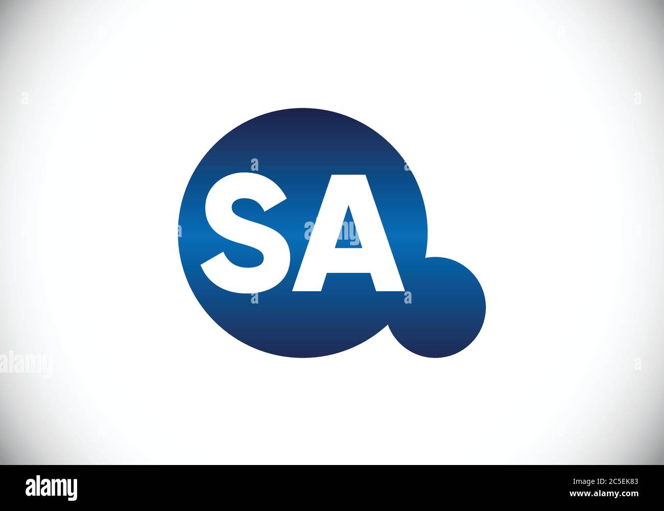 Initial Monogram Letter S A Logo Design Vector Template. S A Letter ...